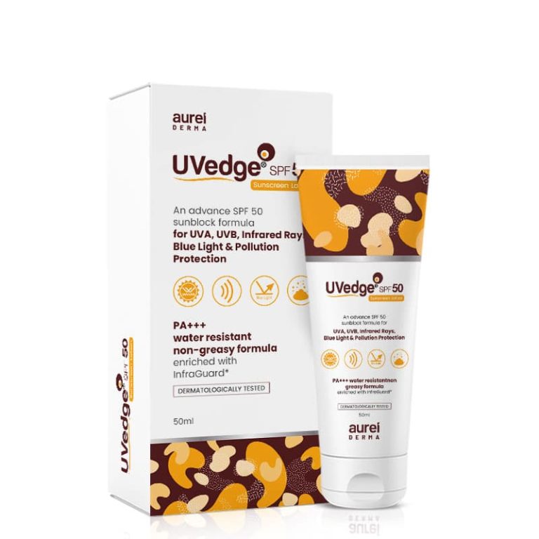 Explore the Exclusive UVedge SPF-50 Lotion at Aurel Derma