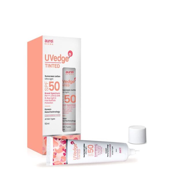 UVedge Tinted SPF-50 Sunscreen Lotion - Aurel Derma